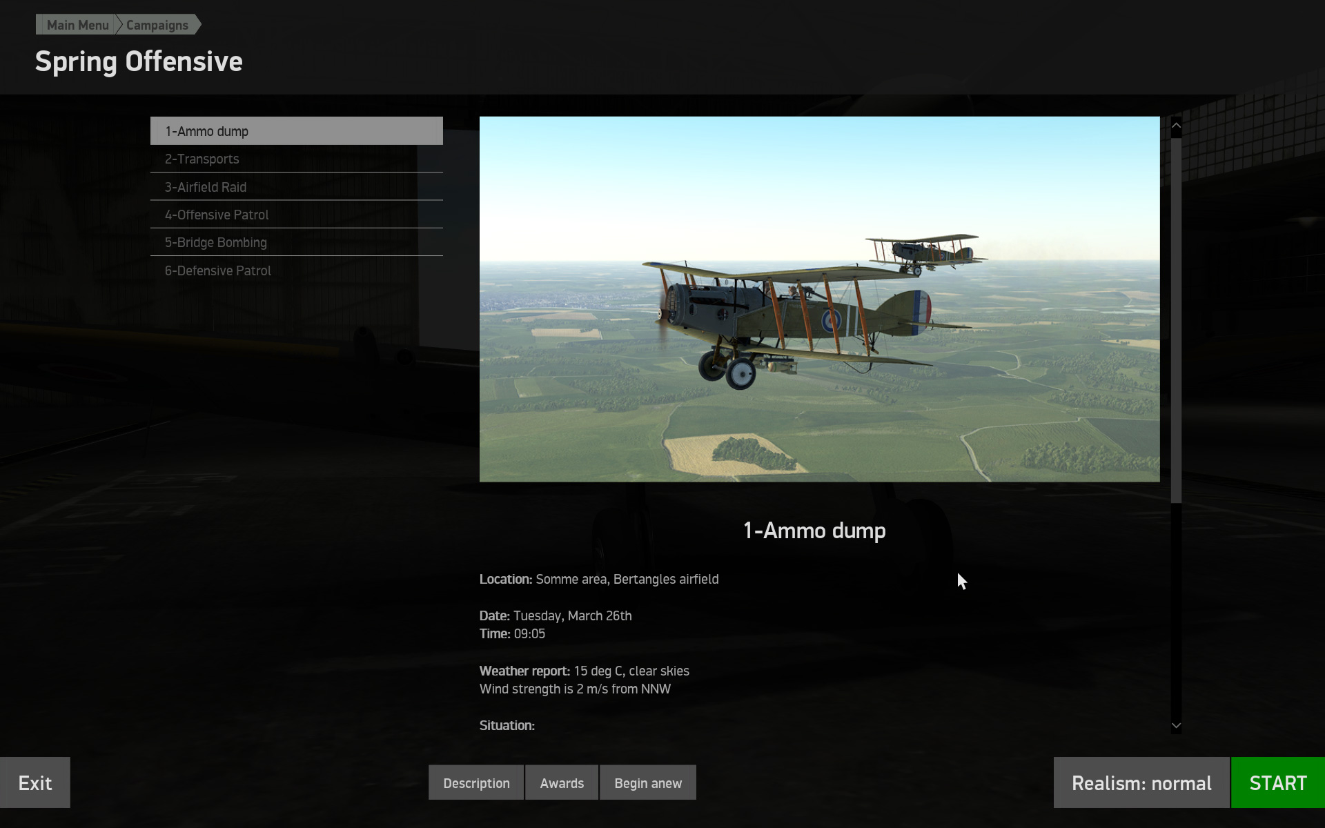 Flying the Kaiserschlacht campaign for Flying Circus Vol 1 – Stormbirds