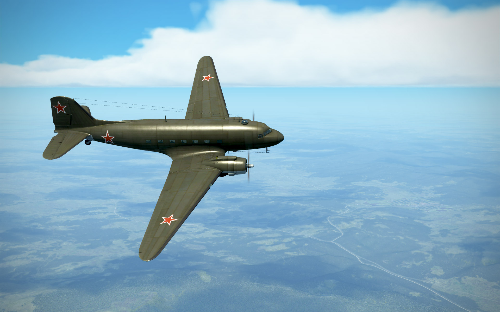 Checking out the C-47 in IL-2 – Stormbirds