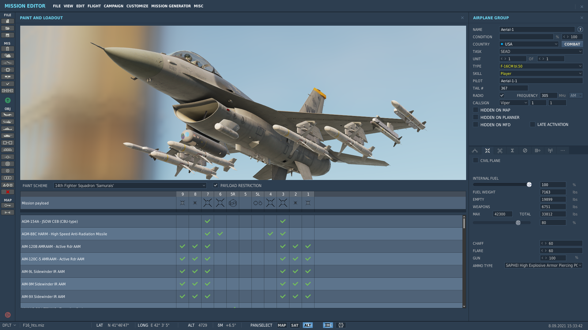 DCS: F-16C to get dual target track, plus weapon restriction options ...