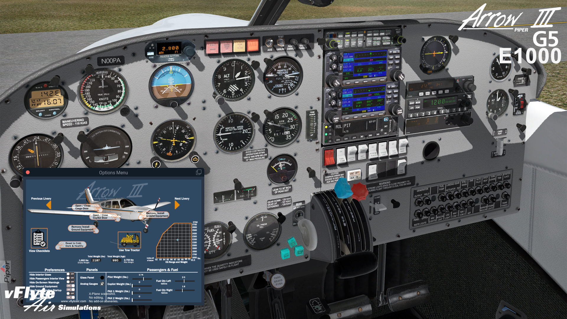 vFlyteAir releases new Arrow III G5 for X-Plane – Stormbirds