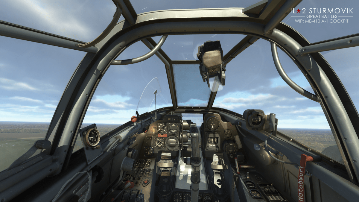 Me410 cockpit and new airfield images portent release of IL-2 Normandy ...