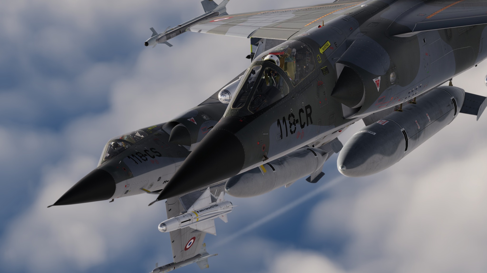 New Mirage F1CE engine relight and screenshots from Aerges – Stormbirds