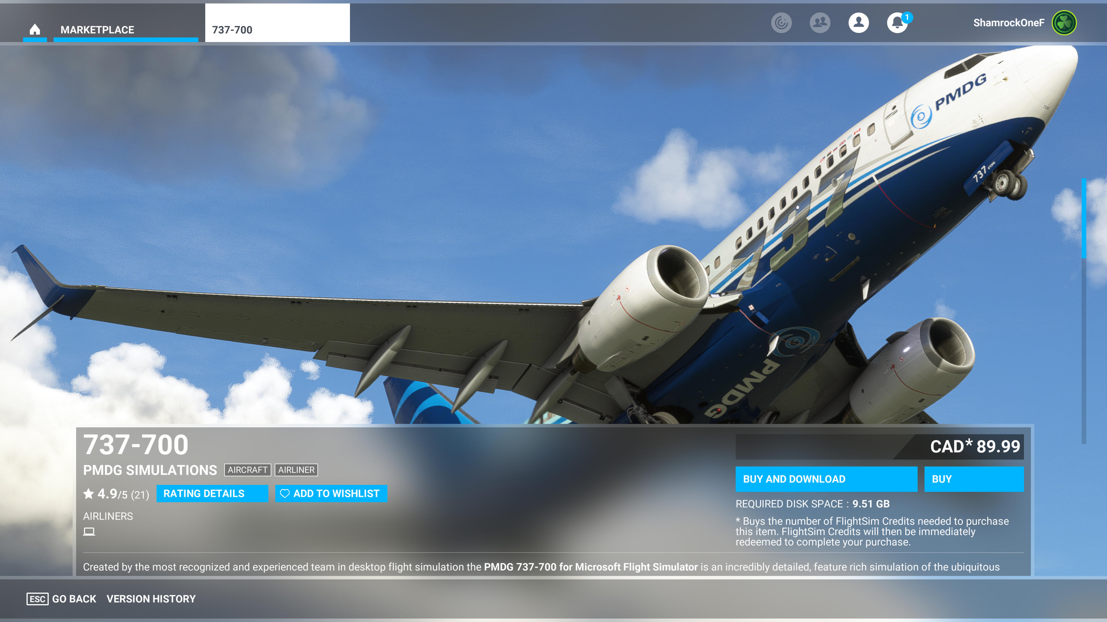 PMDG’s 737-700 is now in the Marketplace – Stormbirds