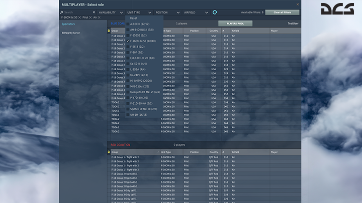 Eagle Dynamics is changing up the multiplayer GUI for DCS World ...