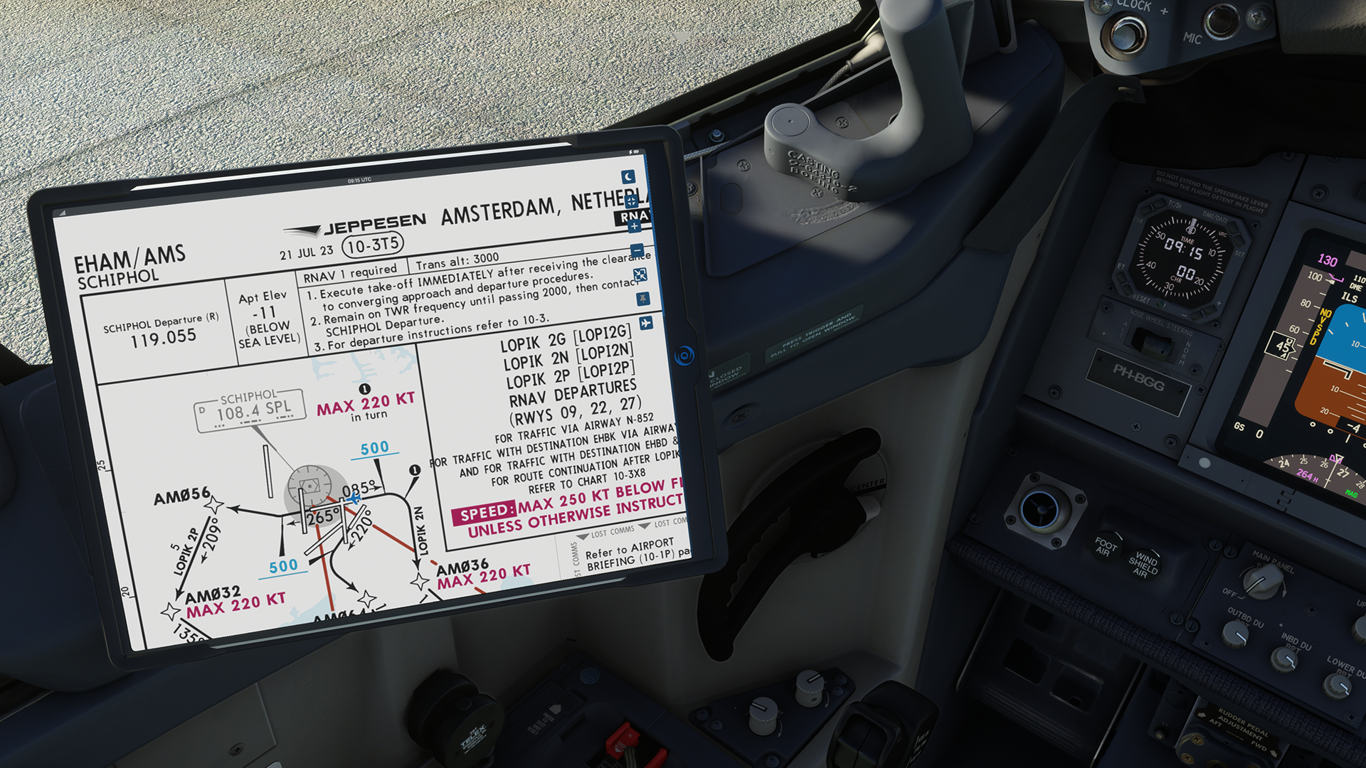 This is what PMDG’s EFB looks like – Stormbirds