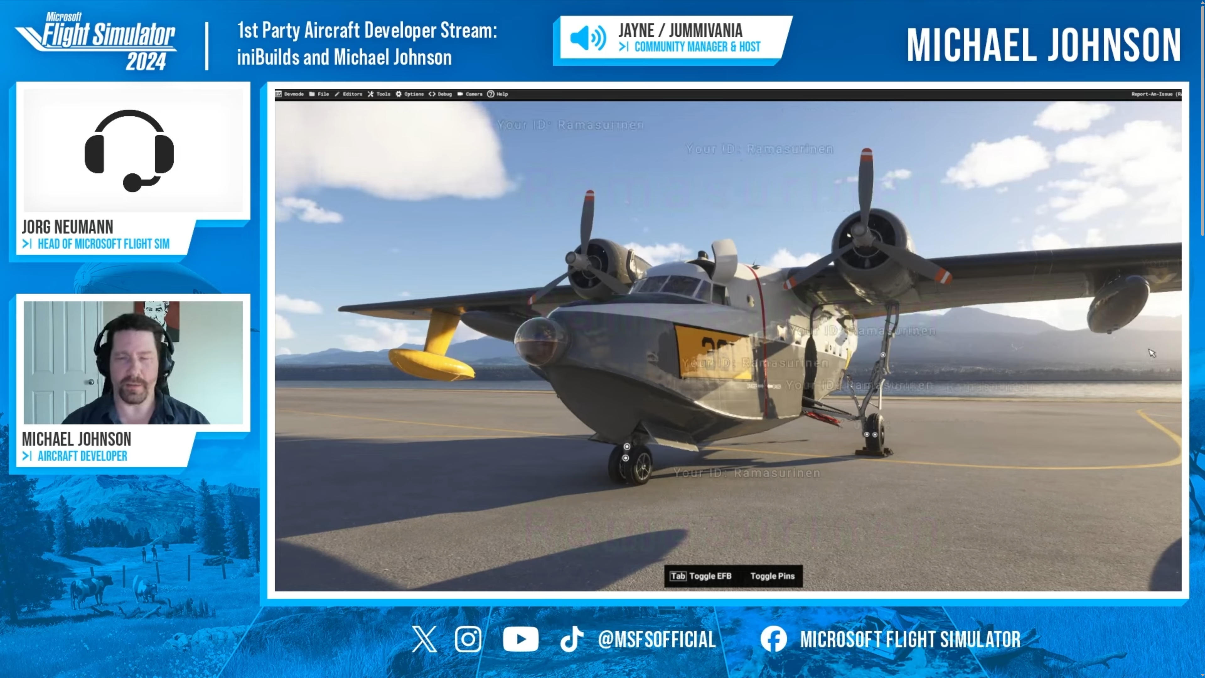 First party MSFS 2024 dev stream feature iniBuilds, Michael Johnson – Stormbirds