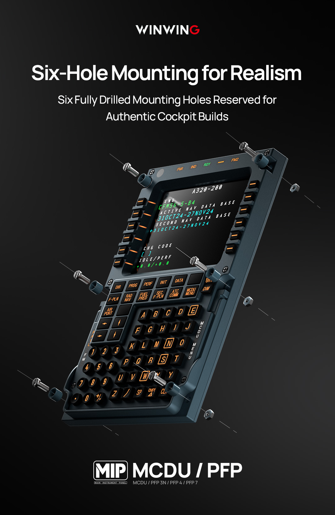 WinWing preparing to launch MIP Series airliner MCDU/FMC panels ...