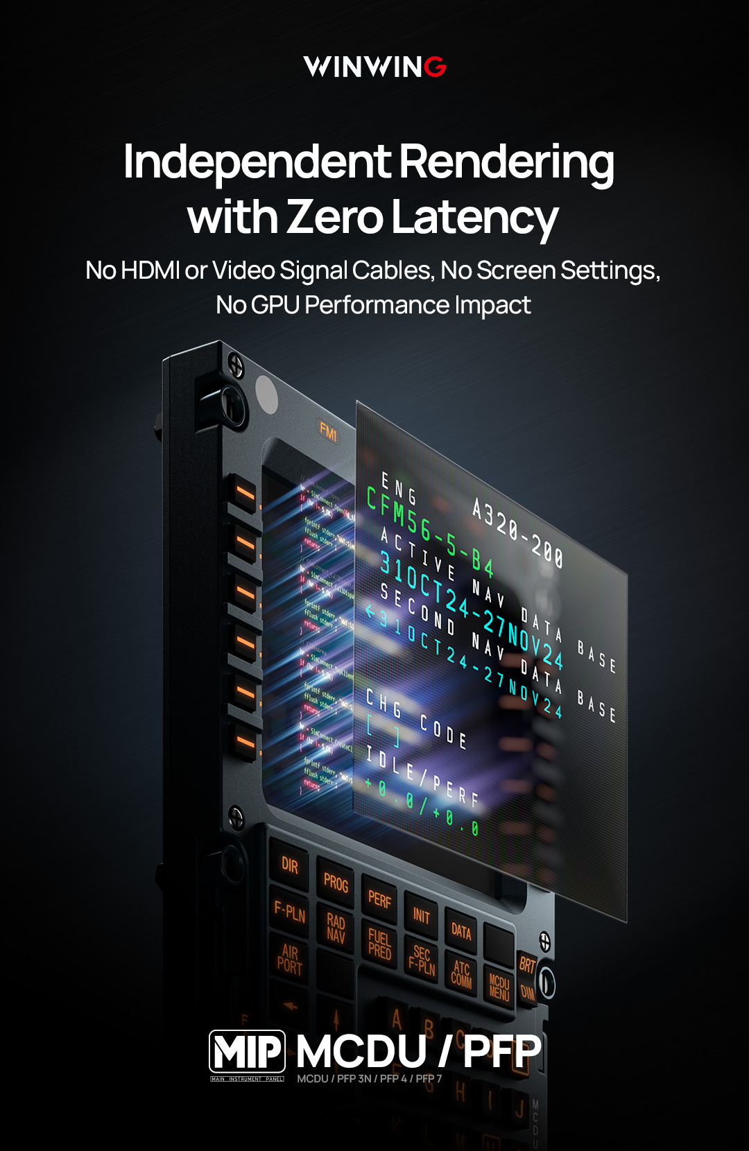 WinWing preparing to launch MIP Series airliner MCDU/FMC panels ...