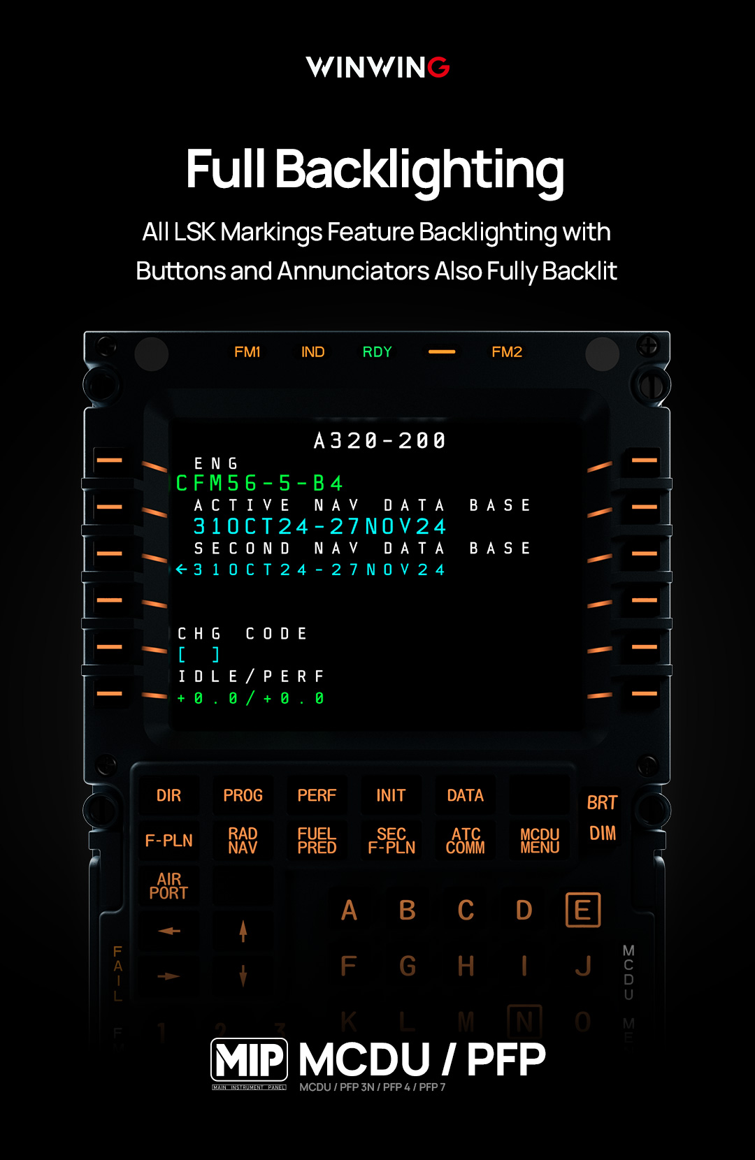 WinWing preparing to launch MIP Series airliner MCDU/FMC panels ...