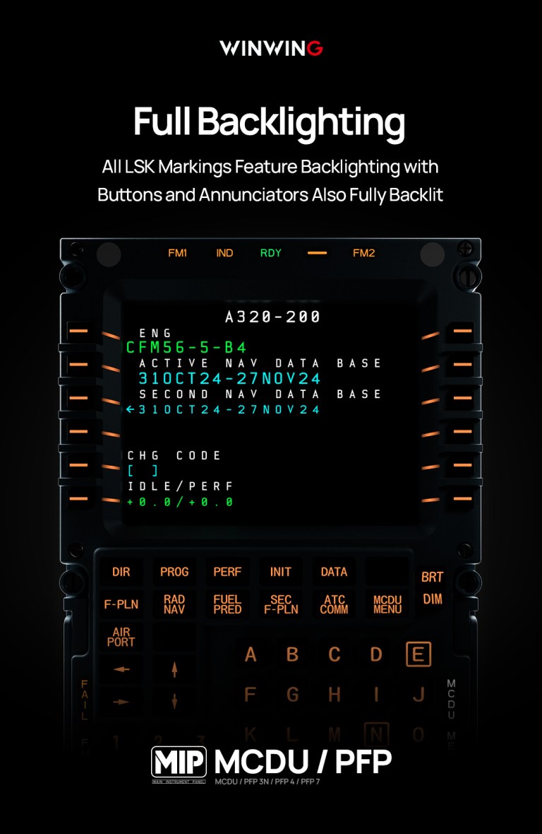 WinWing preparing to launch MIP Series airliner MCDU/FMC panels ...