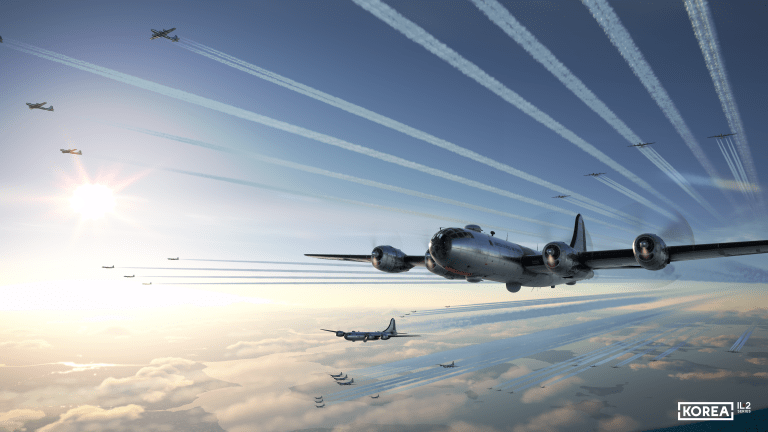 Massed formations are now possible with IL-2 Korea – Stormbirds