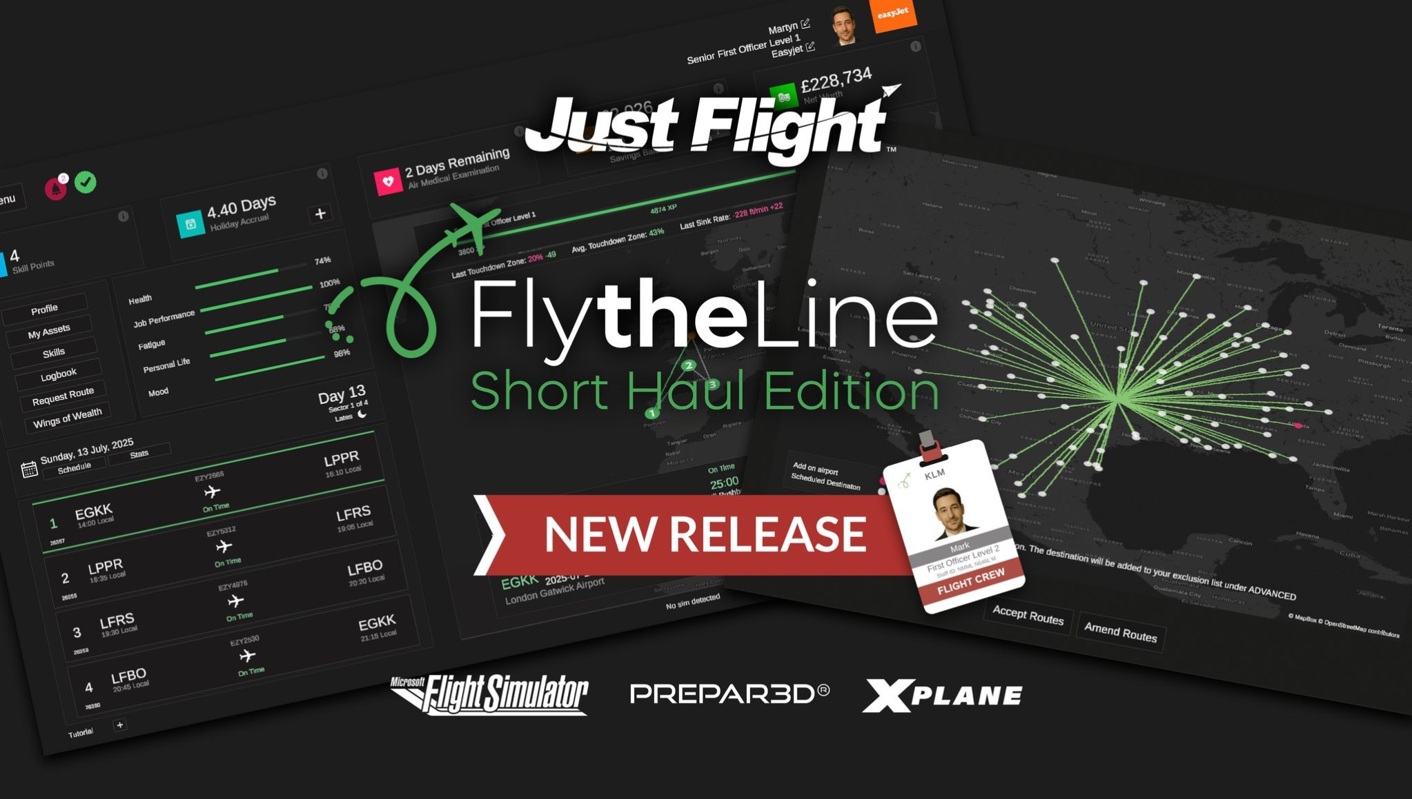 Just Flight release ‘Fly the Line’ virtual airline companion software ...